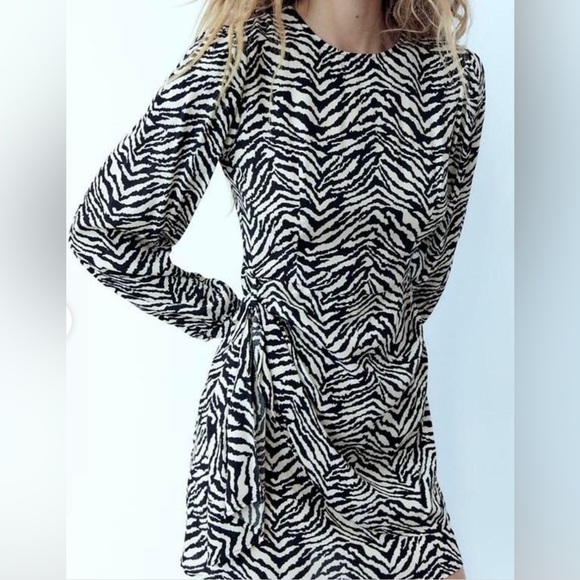 Zara | Dresses | Zara Zebra Print Dress P625 | Poshmark